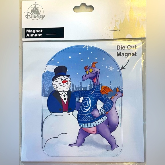 Disney | Accessories | Disney Figment And Snowman Magnet New Epcot ...